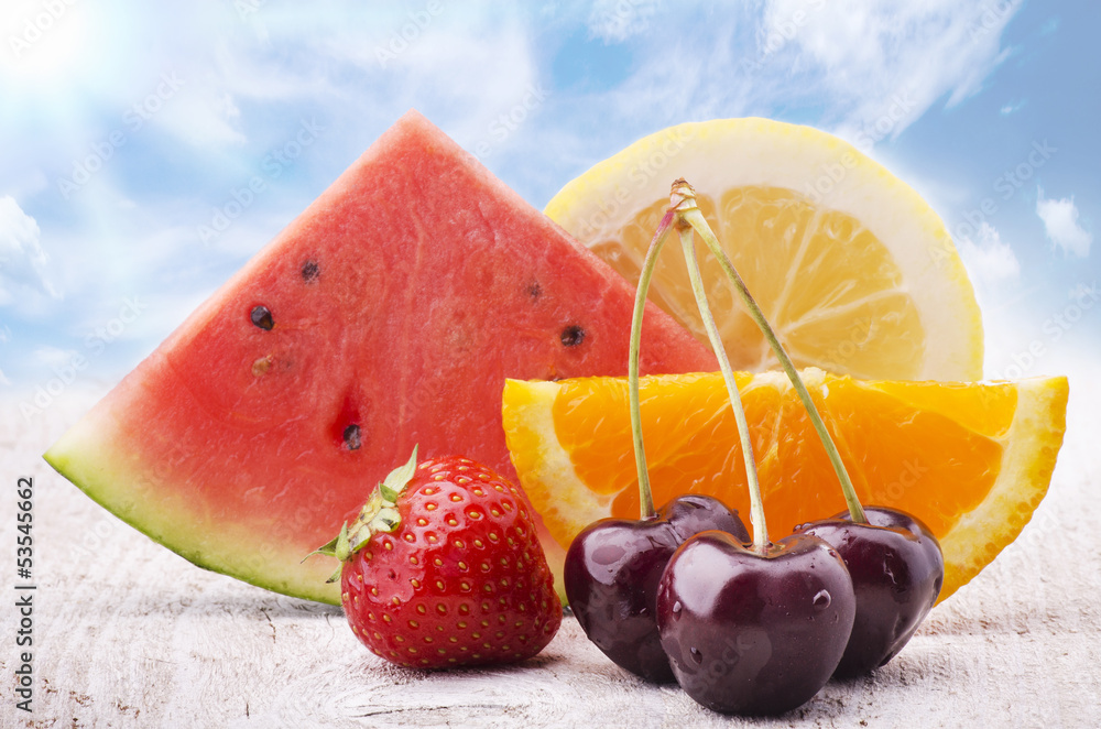 frutti e colori estivi Stock Photo | Adobe Stock