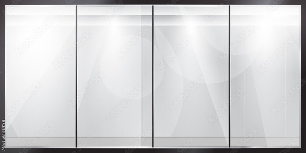 Glass showcase Stock Vector | Adobe Stock