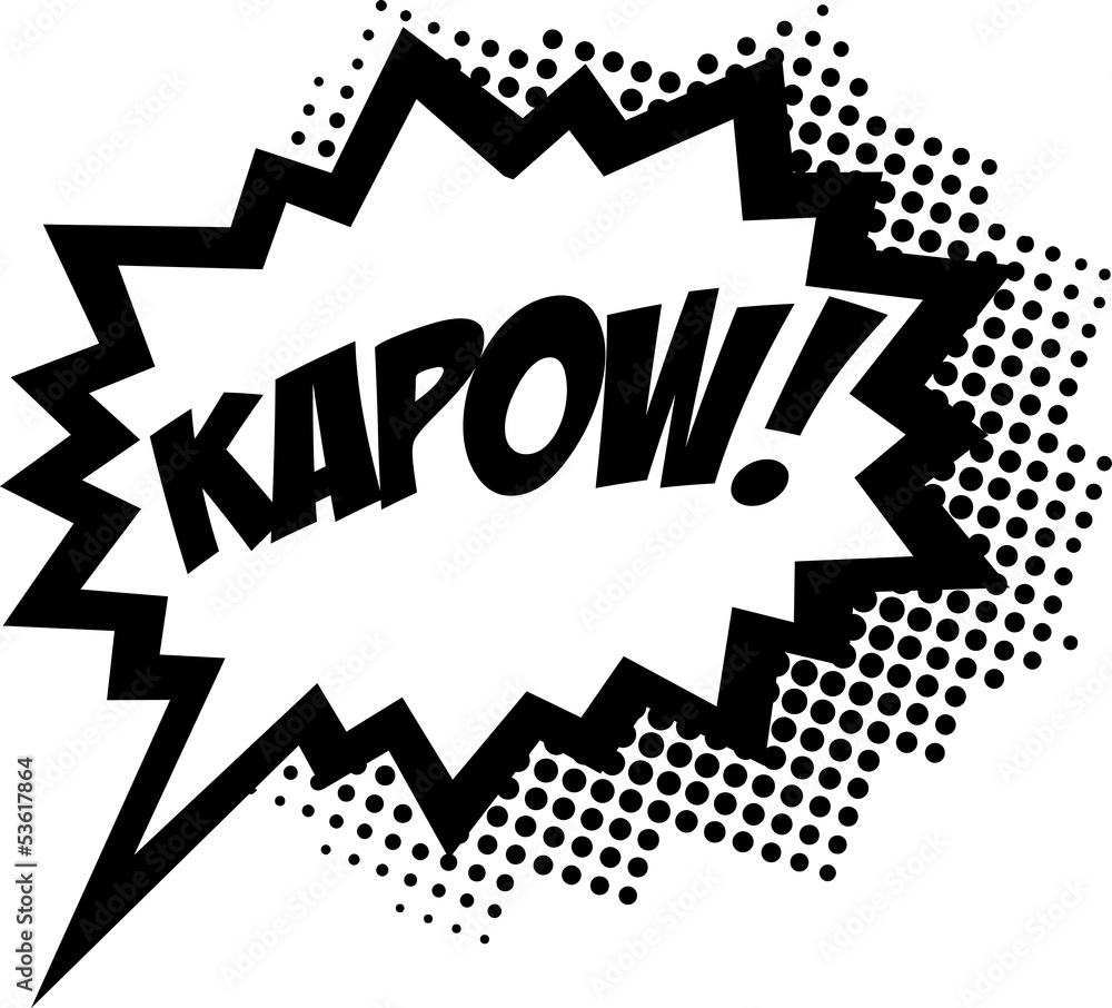 Kapow! Comic Sprechblase Stock Vector | Adobe Stock