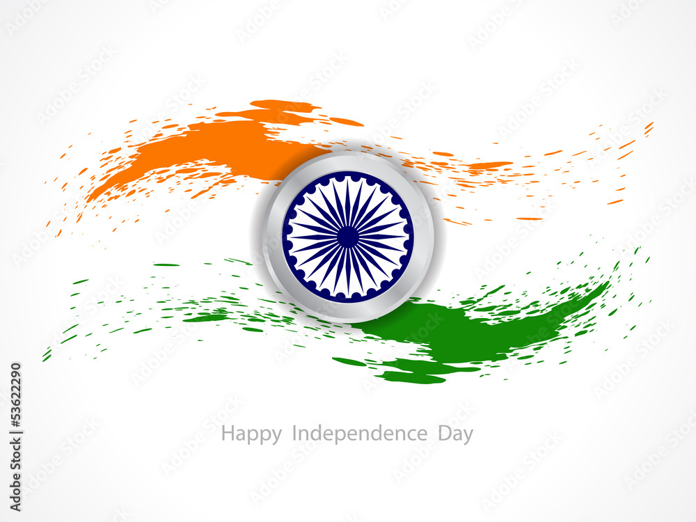 Indian flag theme background design Stock Vector | Adobe Stock