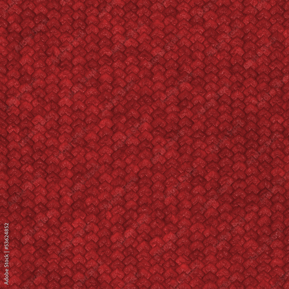 Seamless red dragon scale pattern Stock Illustration | Adobe Stock