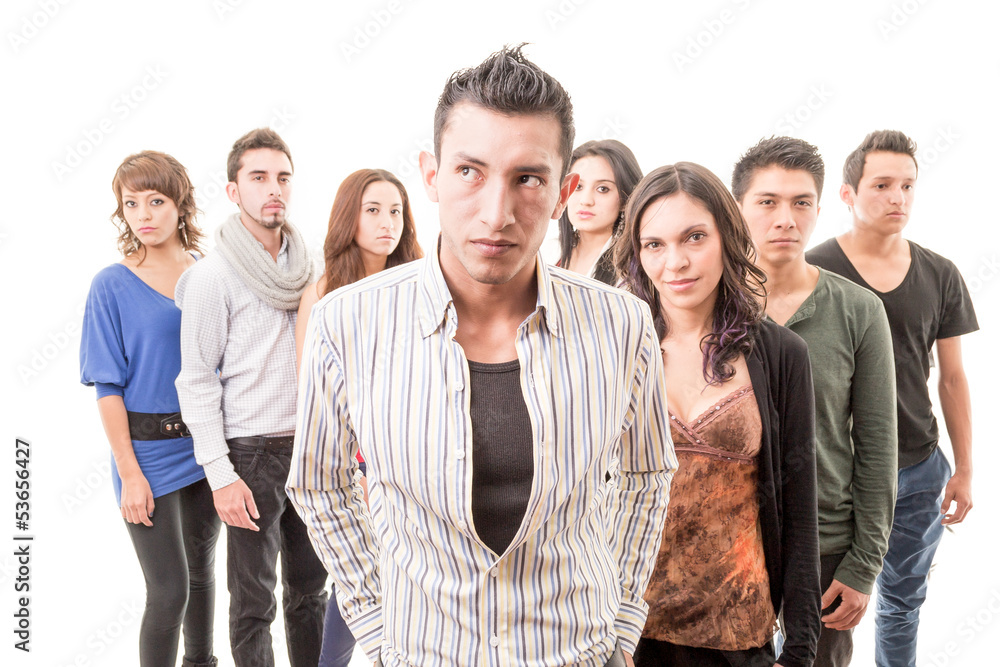 Worried Group Of People