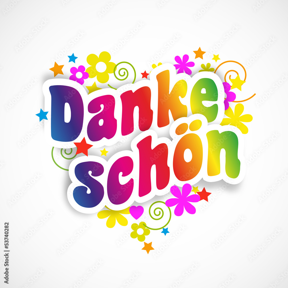 Danke schön Stock Vector | Adobe Stock
