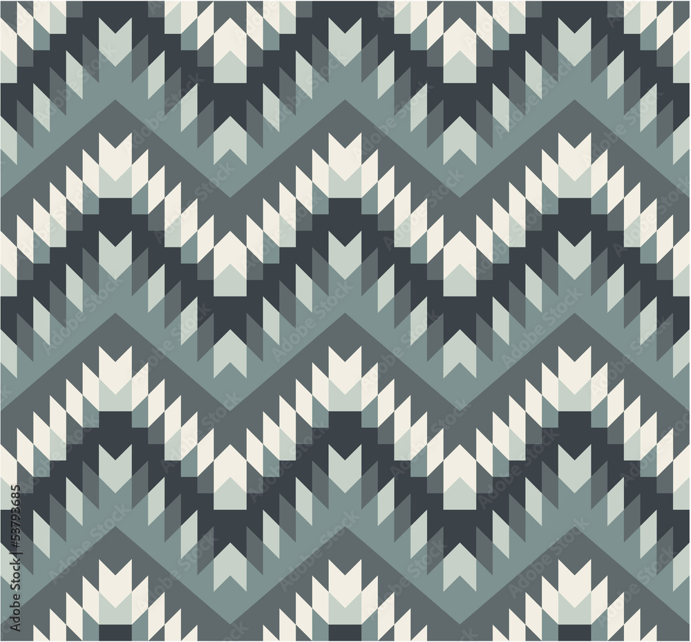 Seamless chevron pattern in black and white Stock Vector | Adobe Stock