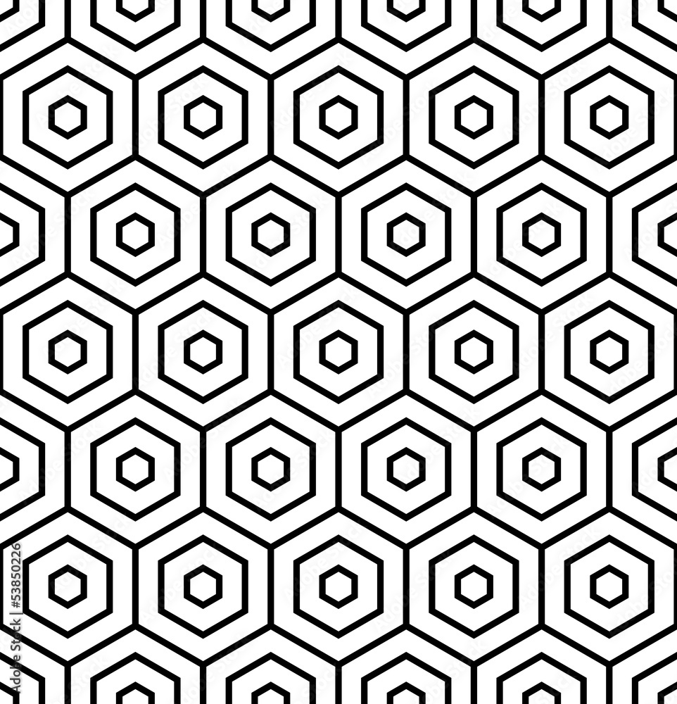 Hexagons texture. Seamless geometric pattern. Stock Vector | Adobe Stock