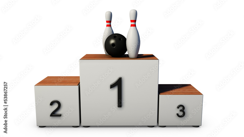 bowling sieger Stock-Illustration | Adobe Stock