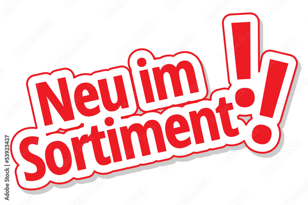 Neu im Sortiment! Stock-Vektorgrafik | Adobe Stock