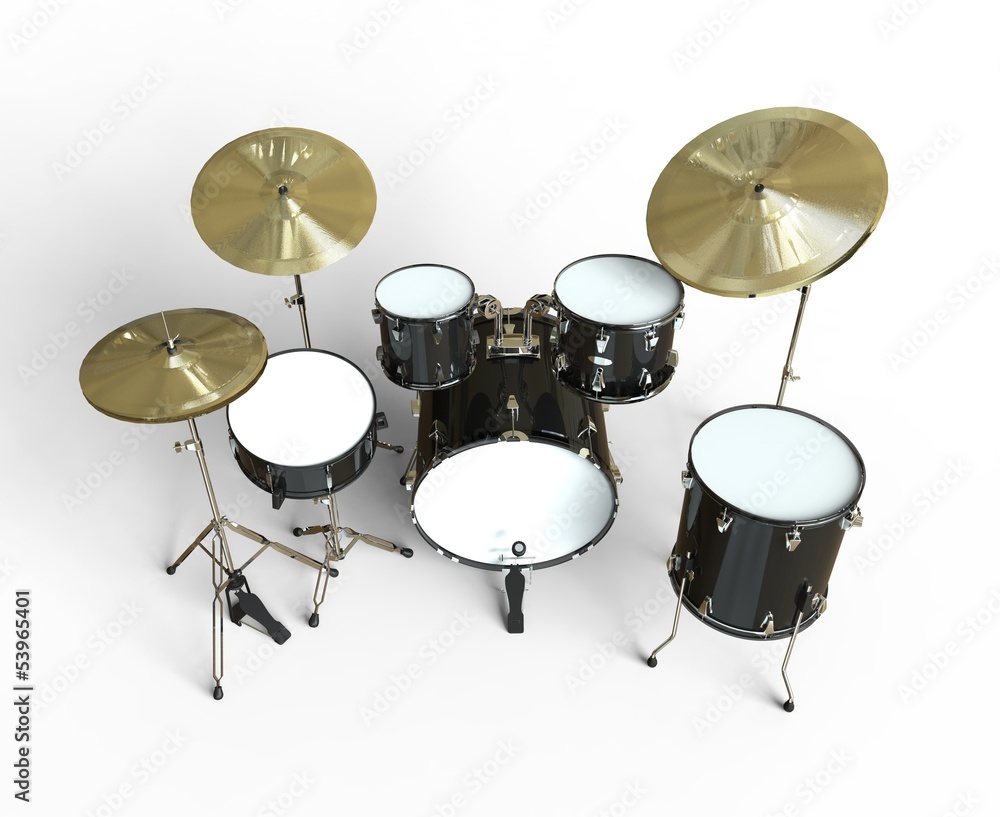 Drum Set Top View Stock Illustration | Adobe Stock