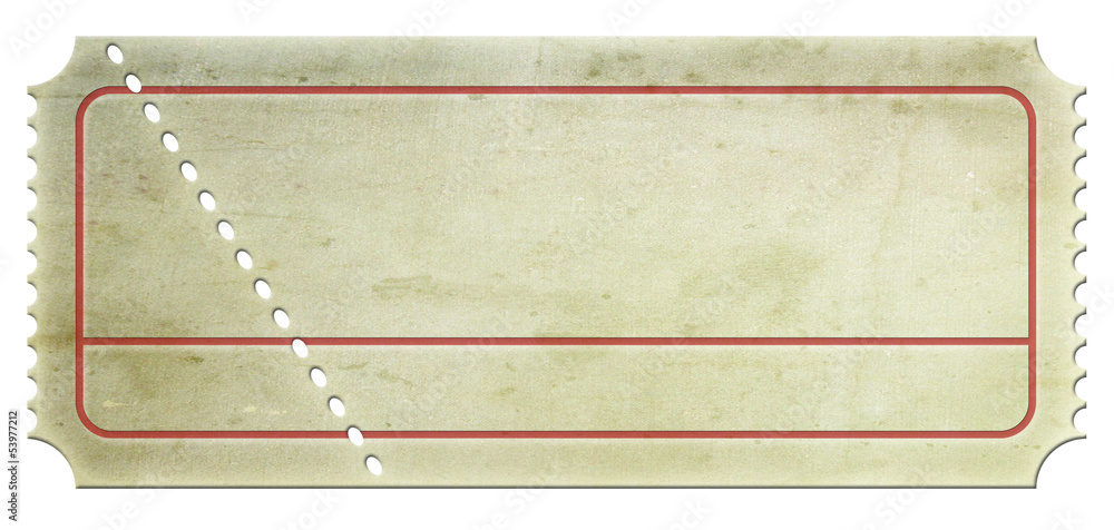 Ticket Blanco Stock-Illustration | Adobe Stock