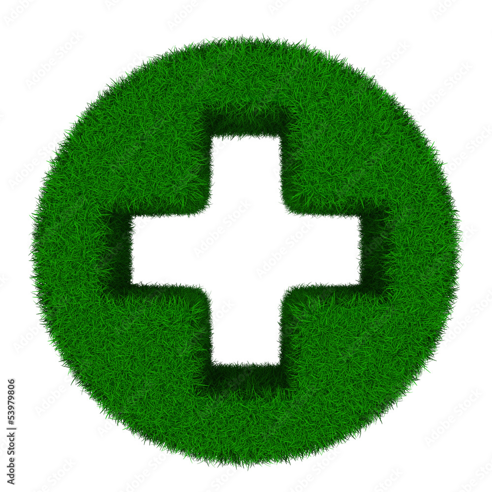 Symbol plus on white background. Isolated 3D image Stock Illustration ...