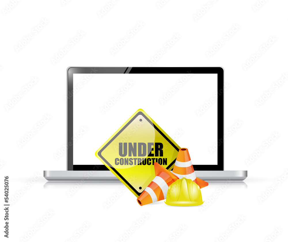 Website under construction concept illustration Stock Illustration ...