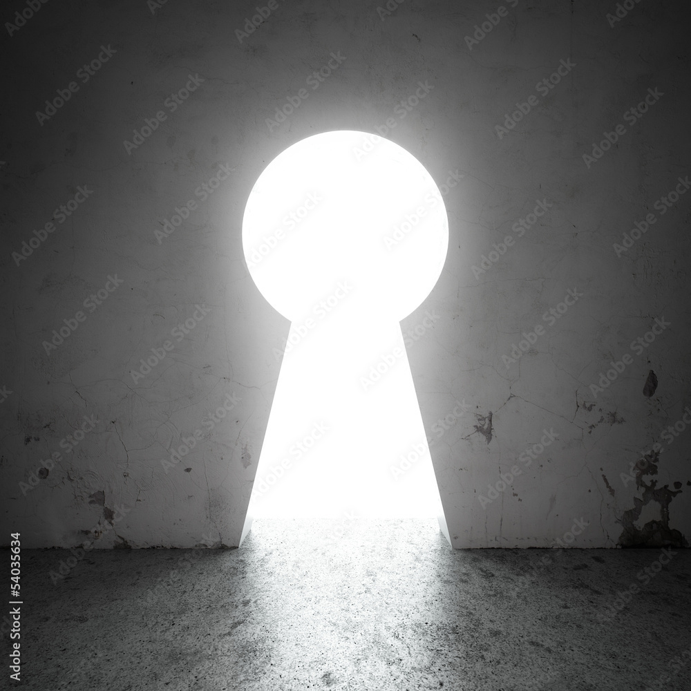 keyhole in the wall Stock Illustration | Adobe Stock