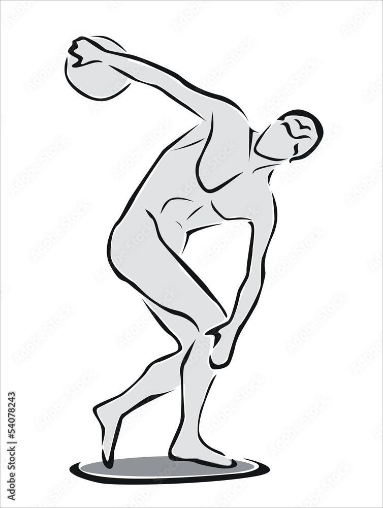 el discóbolo Stock Vector | Adobe Stock