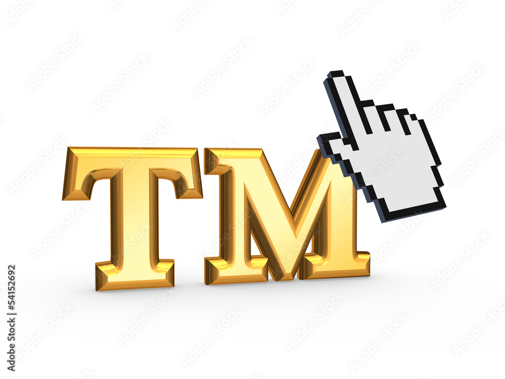 Cursor and TM symbol. Stock Illustration | Adobe Stock