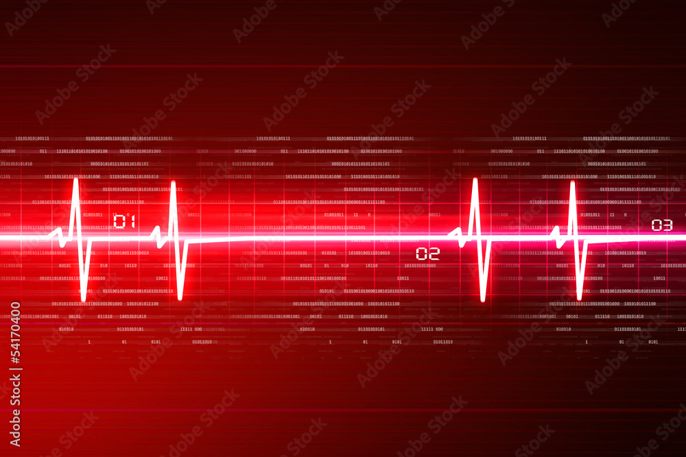 ECG background. Stock Illustration | Adobe Stock