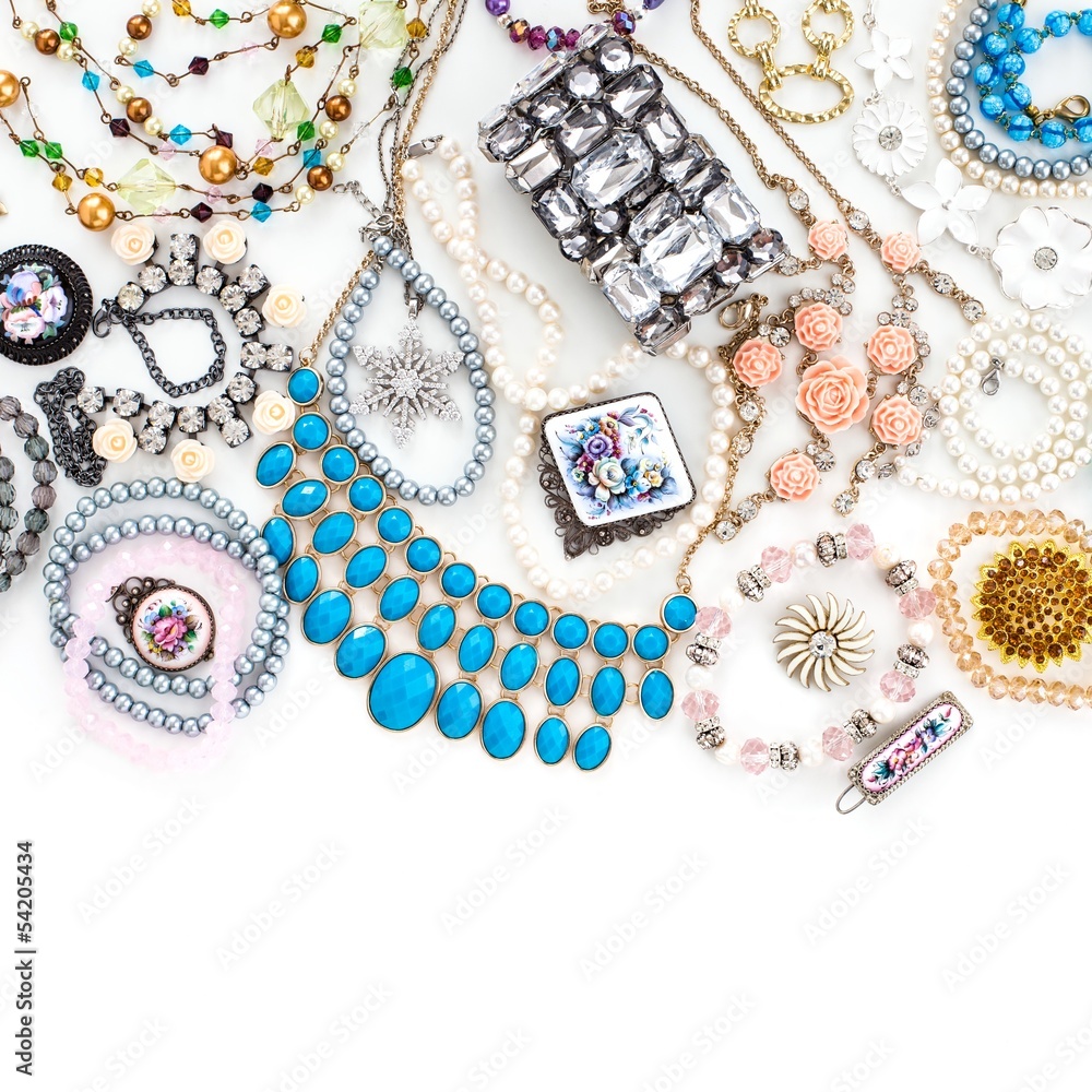 Fashion jewelry collection Stock Photo | Adobe Stock