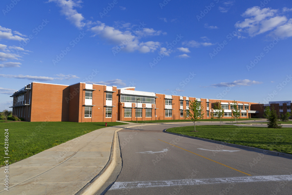 school building Stock Photo | Adobe Stock