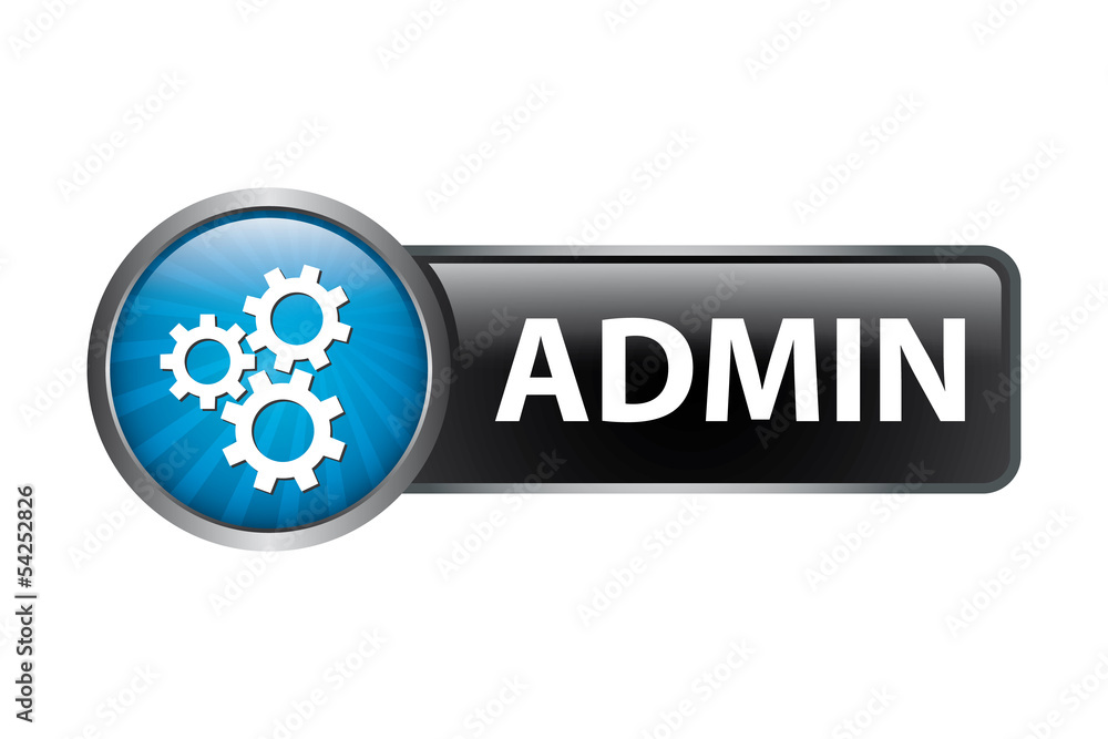 Administrator - Button Stock-Vektorgrafik | Adobe Stock