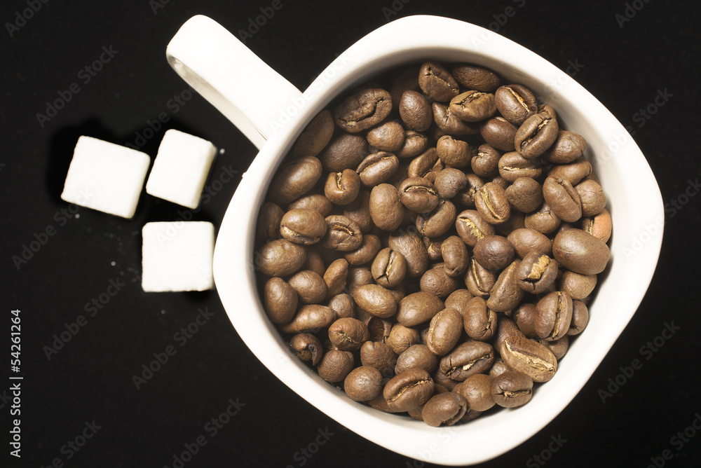 Café y azúcar foto de Stock | Adobe Stock