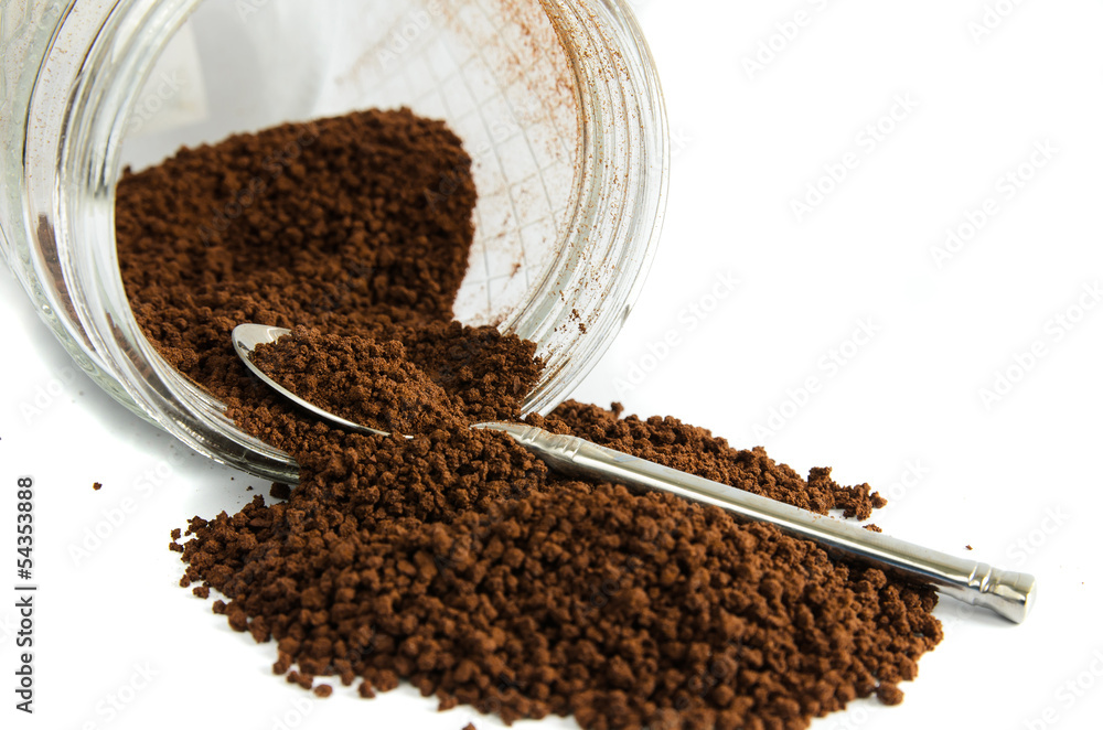 Instant coffee in a jar Stock Photo | Adobe Stock