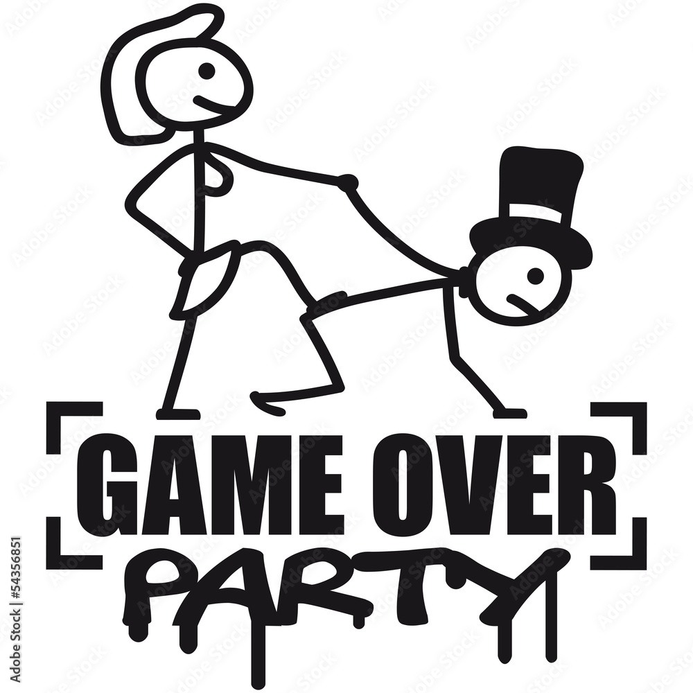 Game Over Party Stock Illustration | Adobe Stock