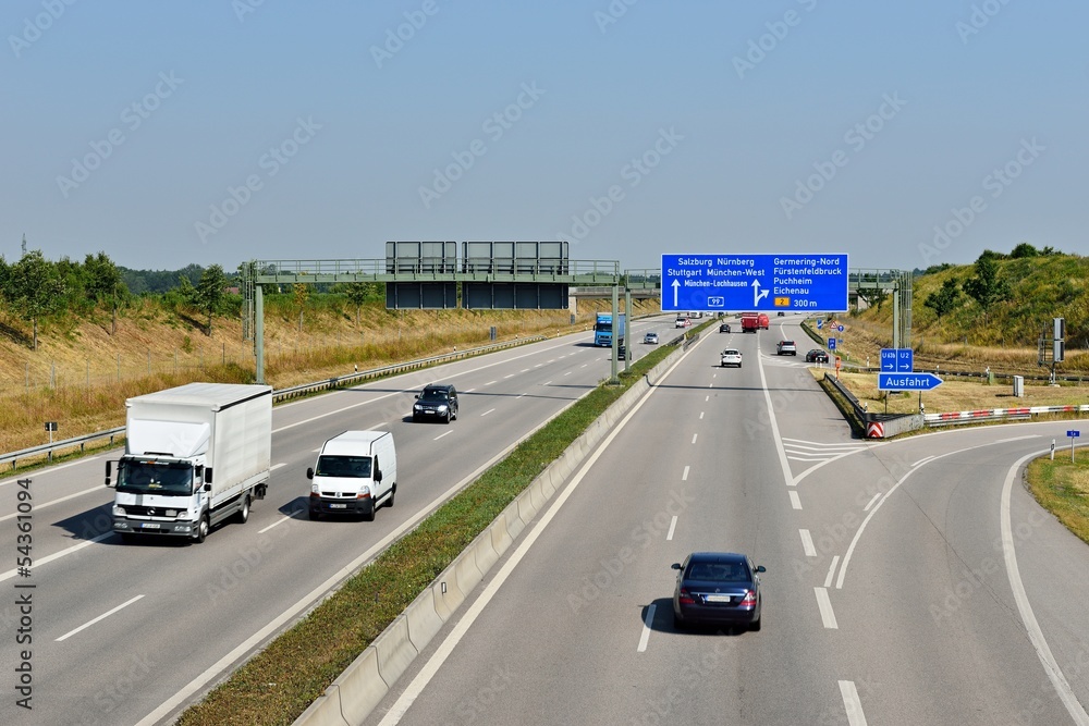 Autobahn in Deutschland Stock Photo | Adobe Stock