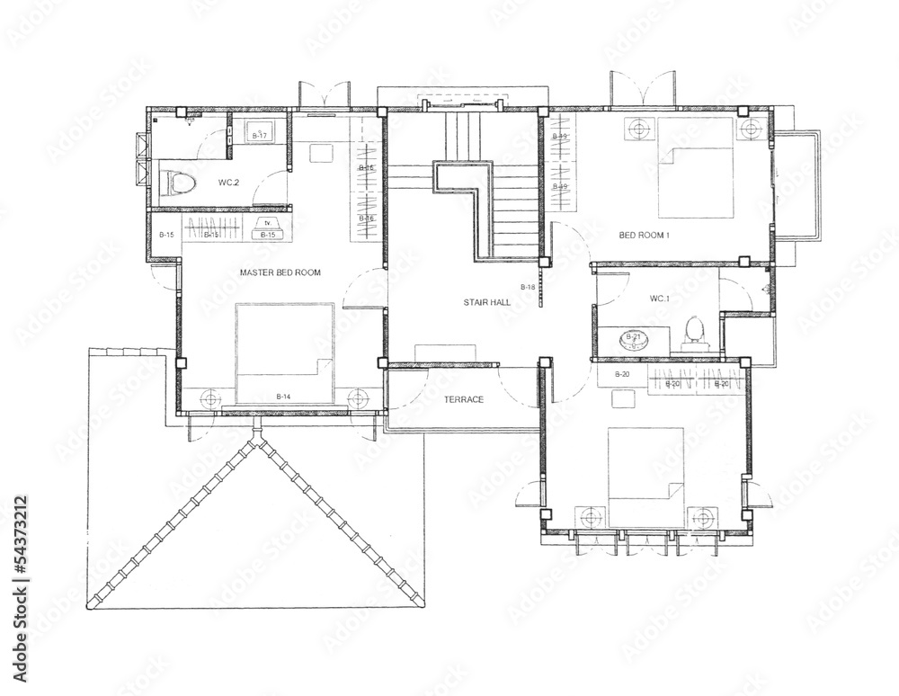 House plan Stock Photo | Adobe Stock