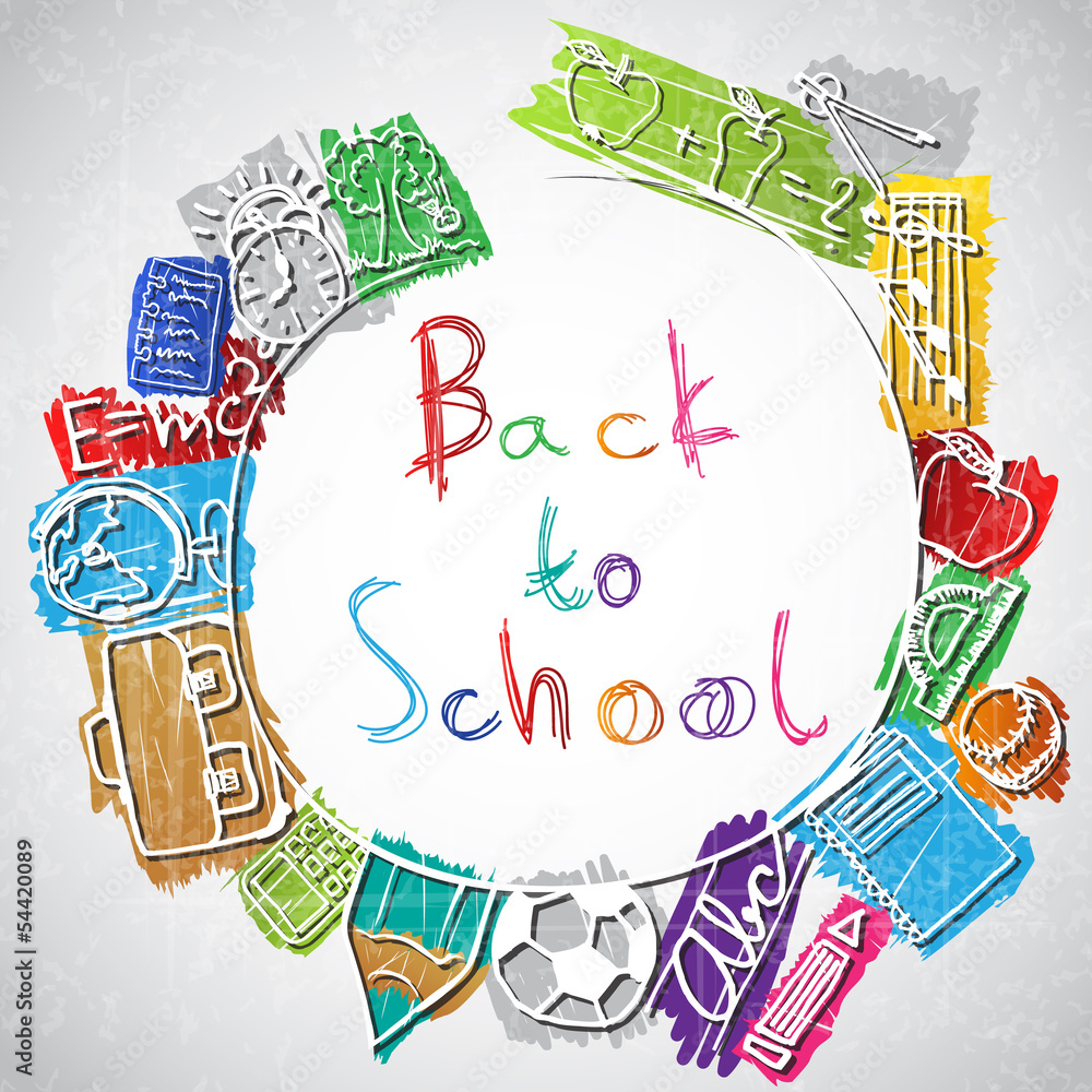 School symbols Stock Vector | Adobe Stock