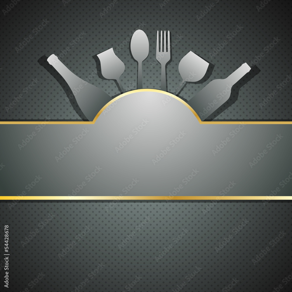 Vector Restaurant menu design background Stock Vector | Adobe Stock