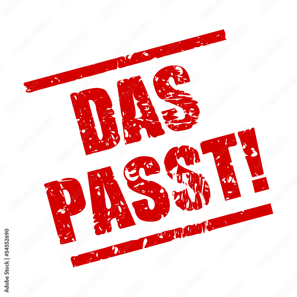 stempel eckig das passt! I Stock Vector | Adobe Stock