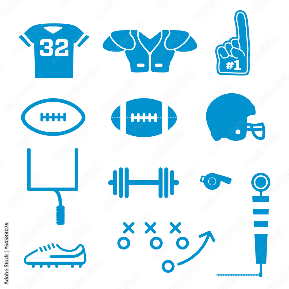 Football Icons Collection Stock Vector | Adobe Stock
