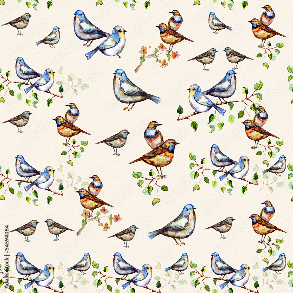 Nature seamless texture watercolor Stock Photo | Adobe Stock