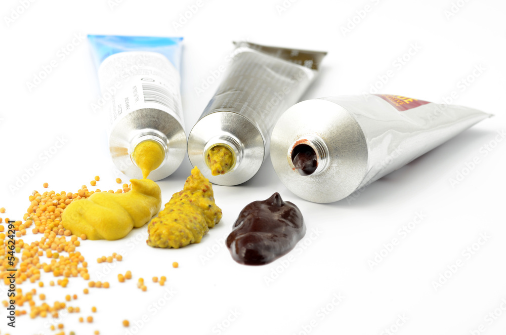 verschiedene Senfsorten Stock-Foto | Adobe Stock