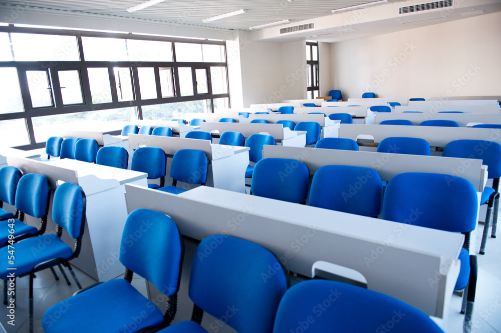 Empty University Classroom