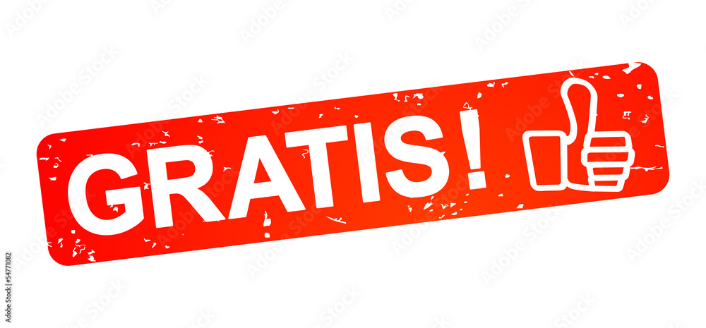 Stempel - Gratis ! Stock Vector | Adobe Stock