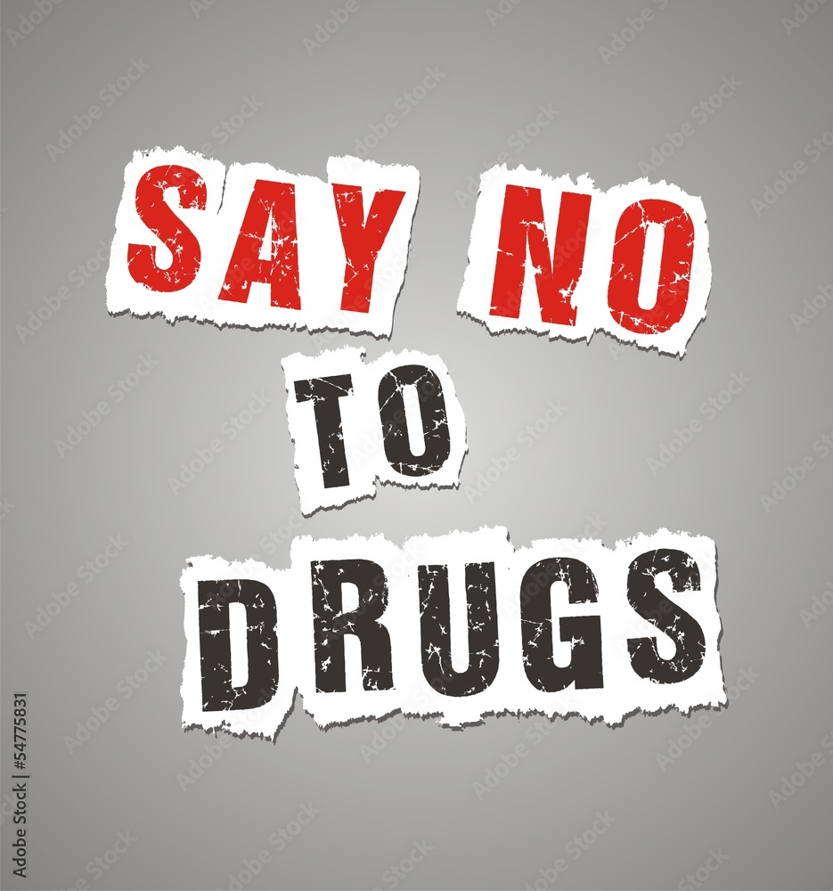say no to drugs poster Stock Vector | Adobe Stock