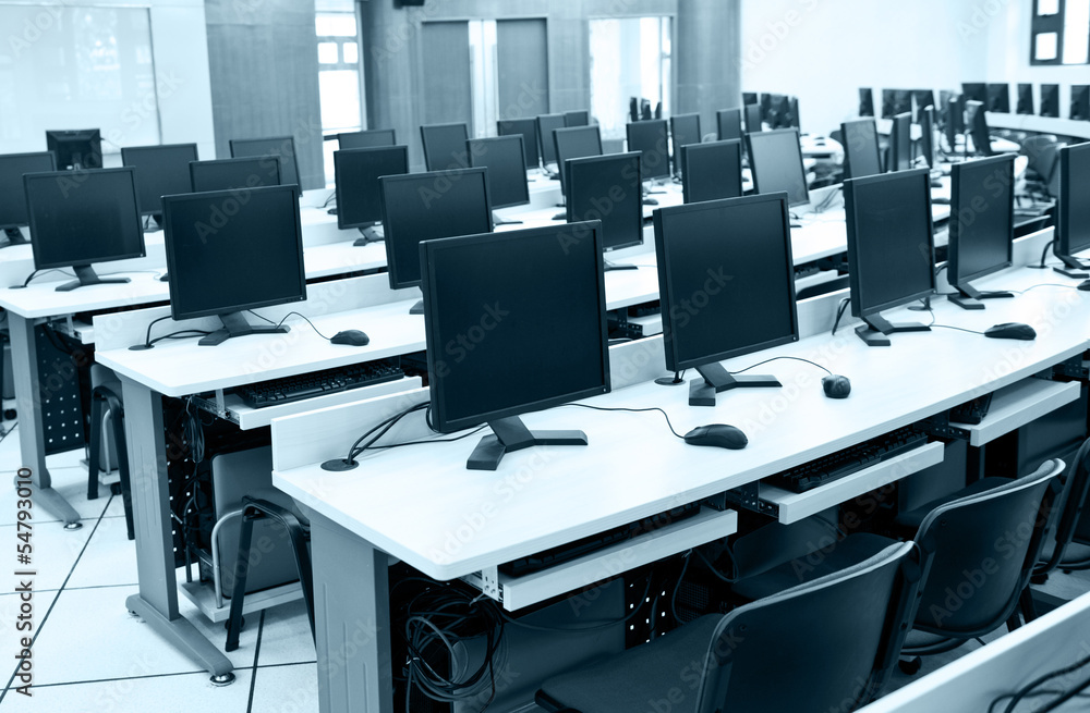 computer lab. Stock Photo | Adobe Stock