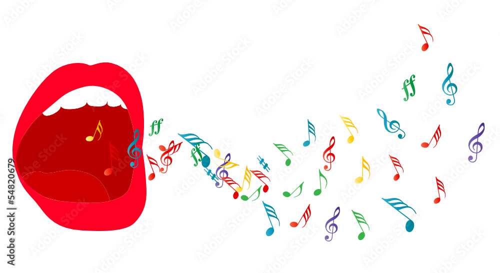 Gesang Stock Vector | Adobe Stock