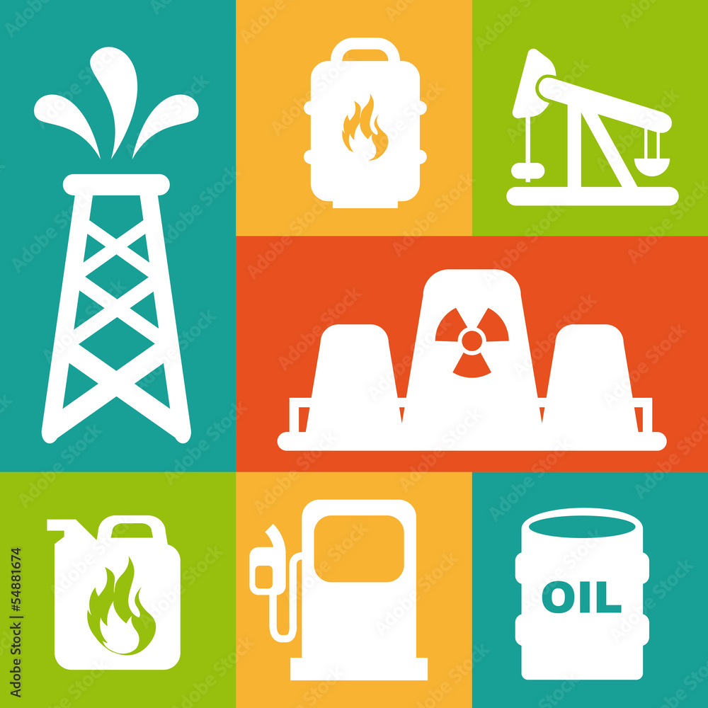 fuel icons Stock Vector | Adobe Stock