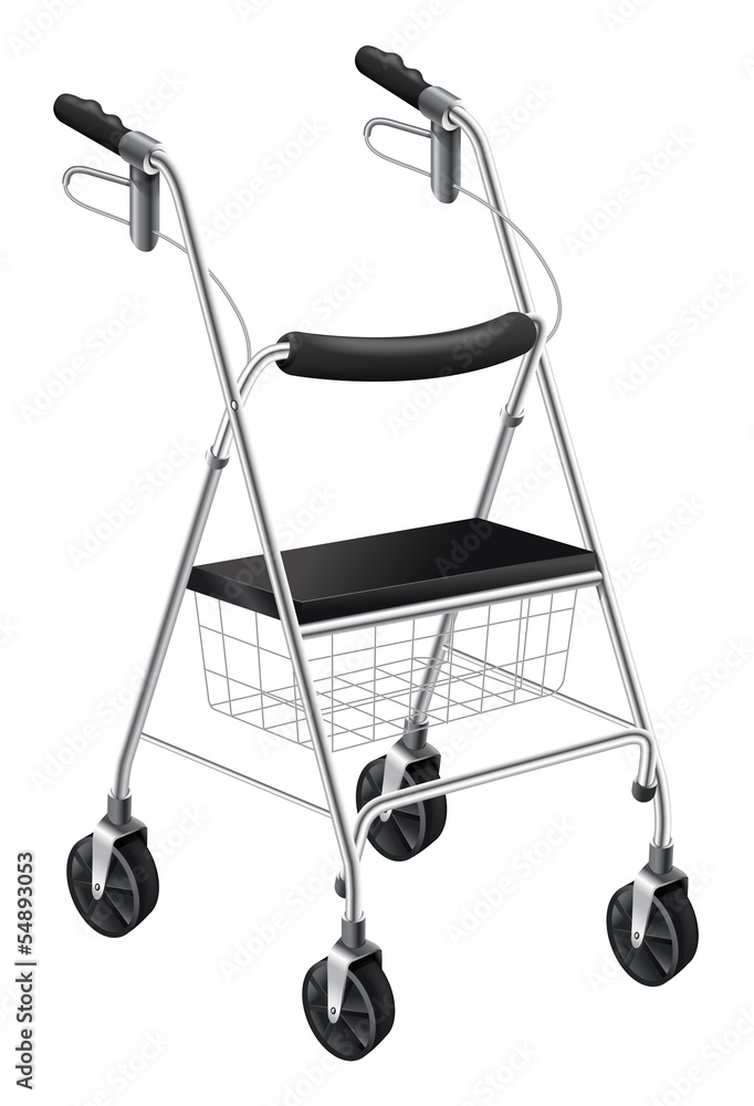 Rollator Walker Stock Vector | Adobe Stock