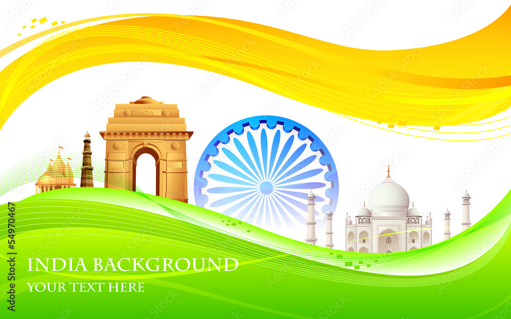 India Background Stock Vector | Adobe Stock
