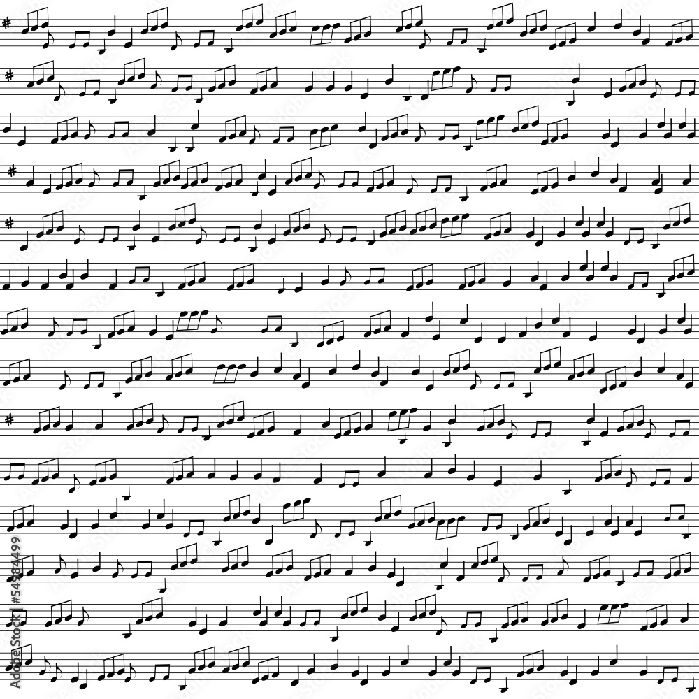 Music note sound texture. Seamless vector background Stock Vector ...