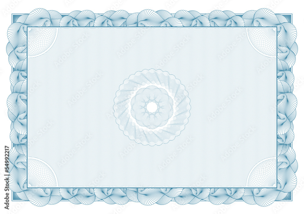 Certificate. Vector pattern for currency and diplomas Stock Vector ...