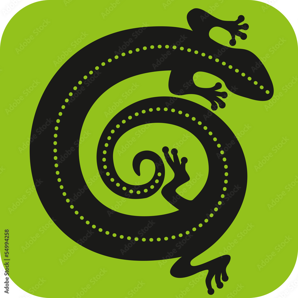 Gecko icon Stock Vector | Adobe Stock