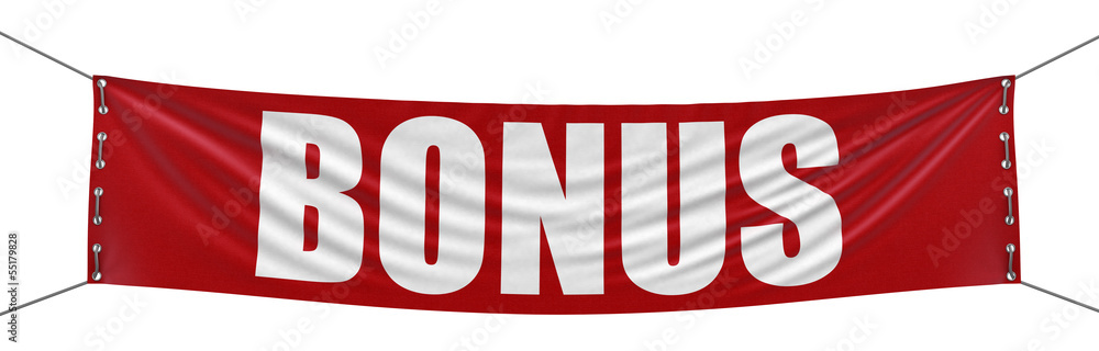 Bonus Banner (clipping path included) Stock Illustration | Adobe Stock