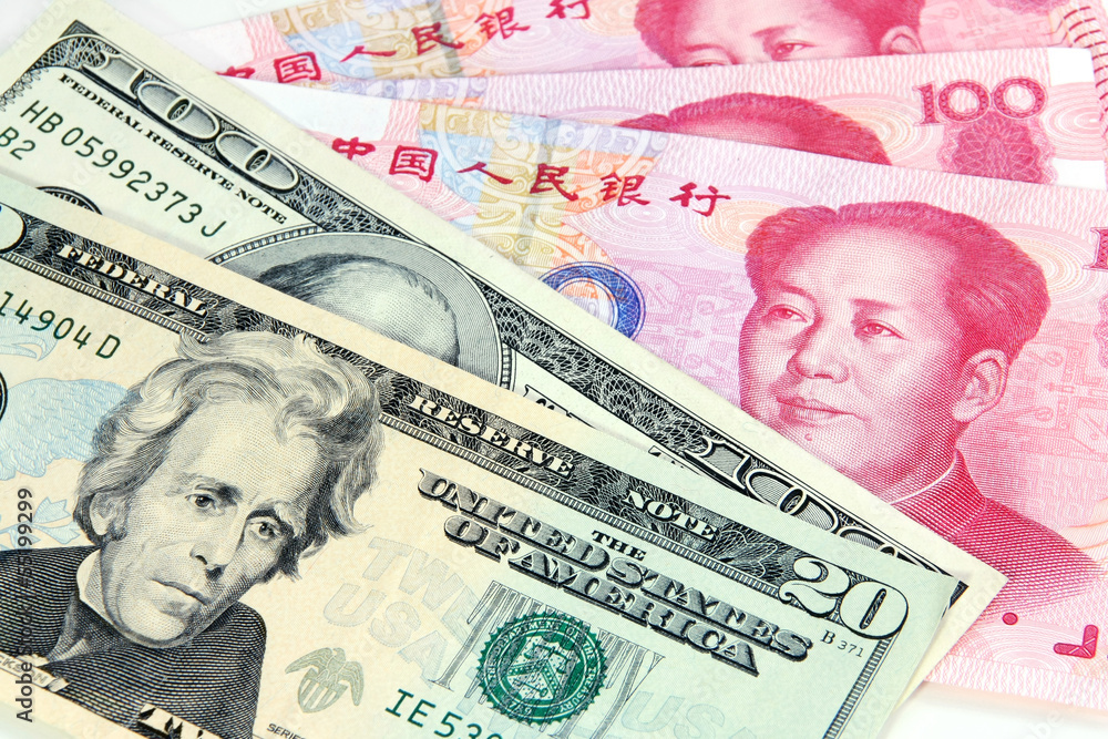 US dollar vs Chinese RMB Stock Photo | Adobe Stock