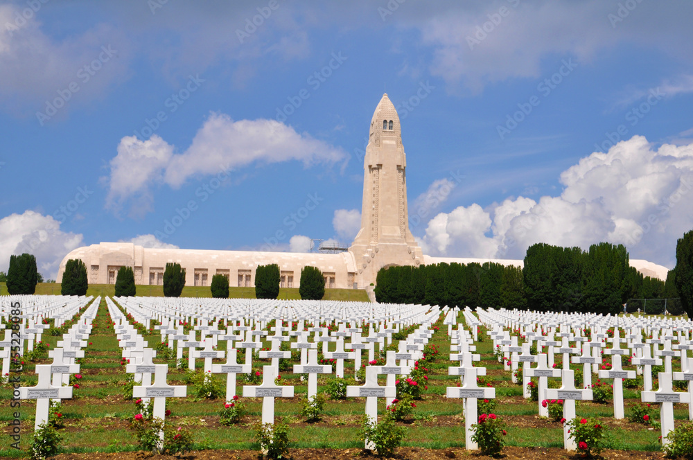 Ossuaire de douaumont in Verdun, France Stock-Foto | Adobe Stock