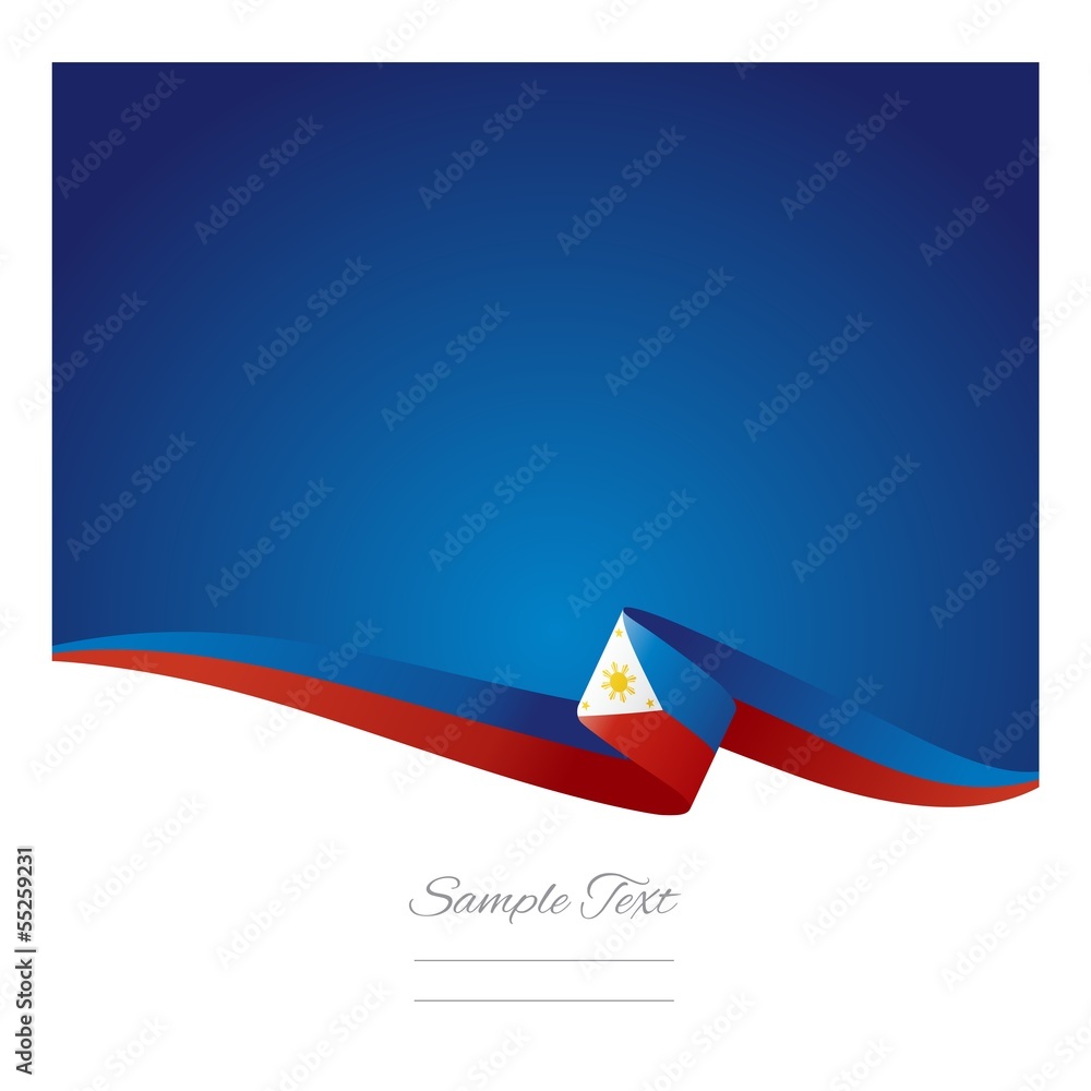 Abstract color background Philippine flag vector Stock Vector | Adobe Stock