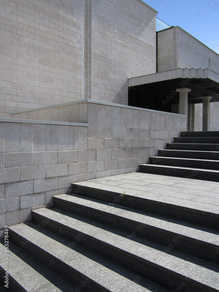 Milano, chiesa in via Bagarotti, scalinata Stock Photo | Adobe Stock