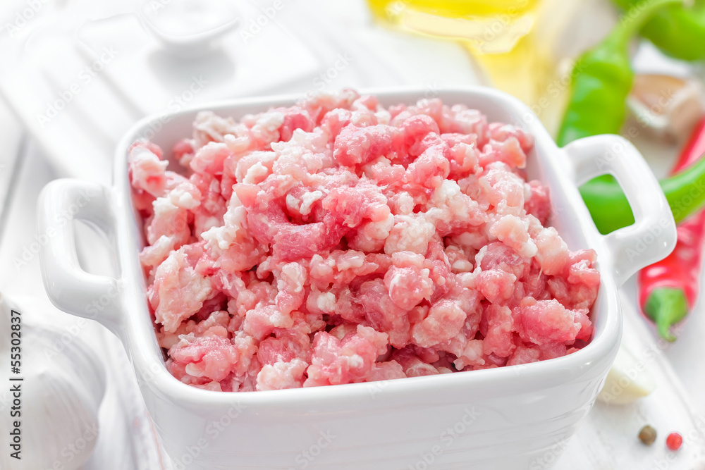 Minced meat Stock Photo | Adobe Stock